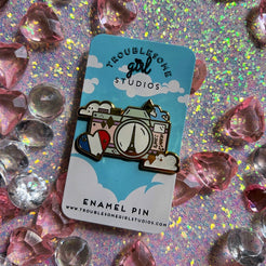 Destination Paris Enamel Pin – Troublesome Girl Studios