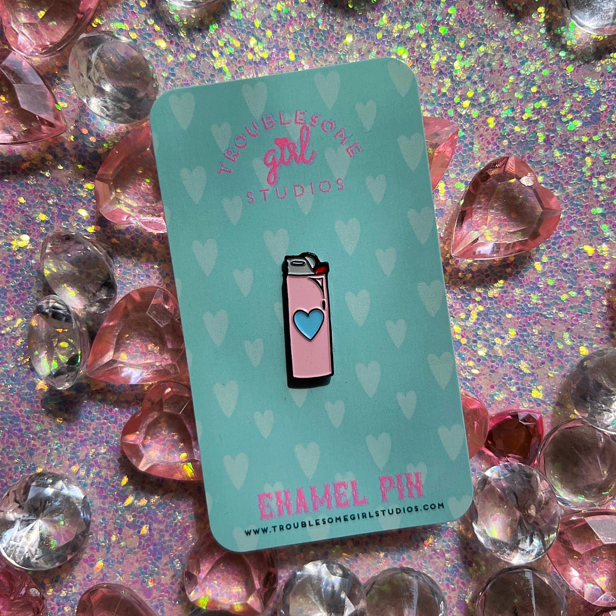 Bridge Burner Lighter Enamel Pins – Troublesome Girl Studios